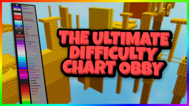[ 100] The Ultimate Difficulty Chart Obby - Roblox