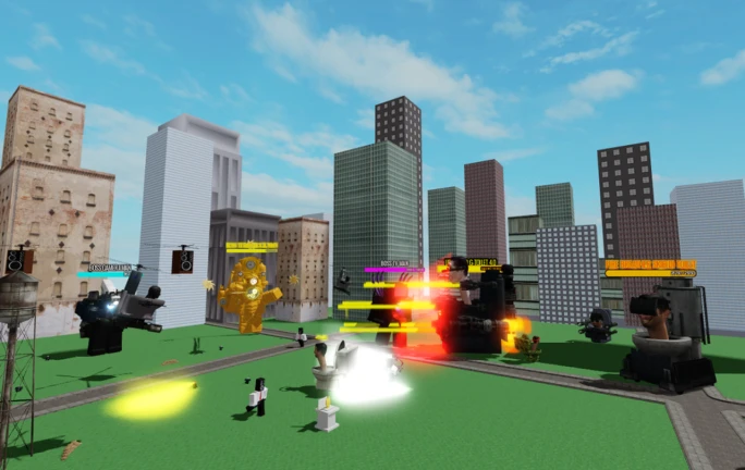 [V1.4.6] Batalha Épica de Cameramans e Banheiros - Roblox