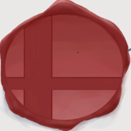 Super Smash Bros invitation stamp