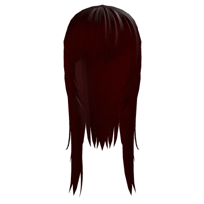 DARK RED CYBER EMO LONG SCENE WISPY HAIR | Roblox Item - Rolimon's