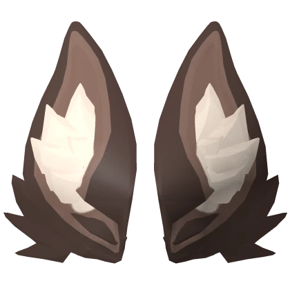 dark brown wolf ears
