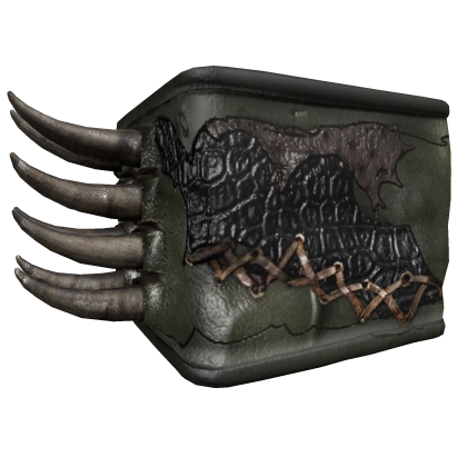 ข้อมือหนัง Exotic Esoteric Spiked สีเขียว - Roblox