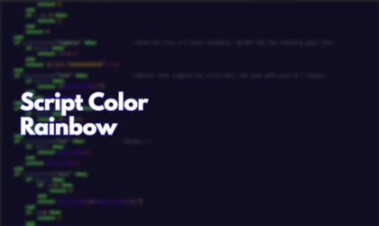 Script Color Rainbow