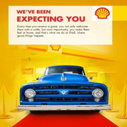 Shell Gas Station Ad