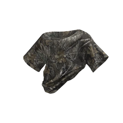 Camo Off Shoulder Tucked Shirt | Roblox Item - Rolimon's
