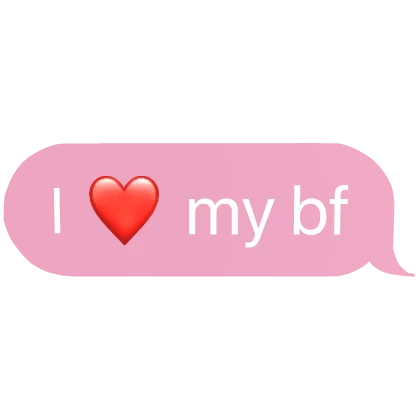 I heart my best friend matching text bubble | Roblox Item - Rolimon's
