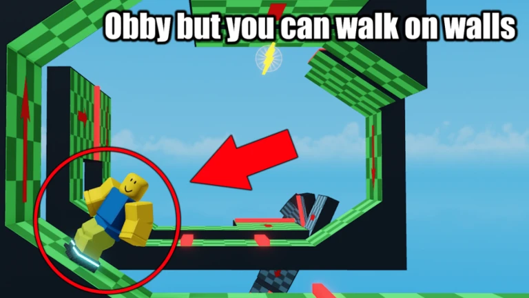 Caminar sobre Paredes Obby - Roblox