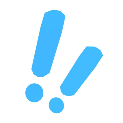 Blue Exclamation Mark | Roblox Item - Rolimon's