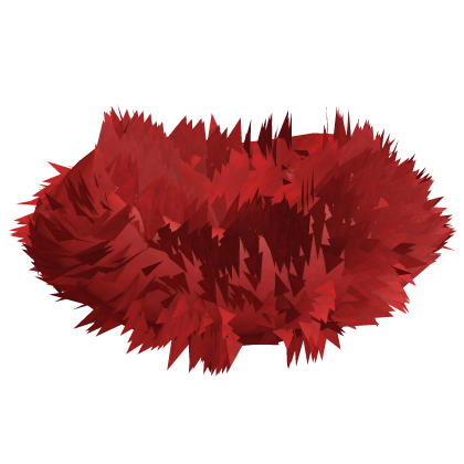 Fluffy Fur Red Scarf - Roblox
