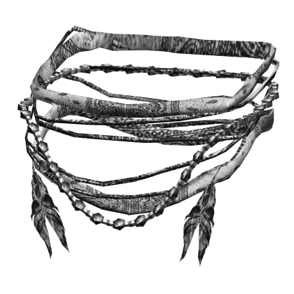 Left White Paisley Historic Worn Arm Wraps - Roblox