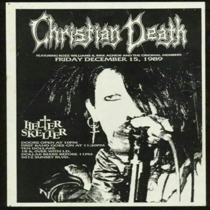 christian death emo rock y2k goth bedroom poster
