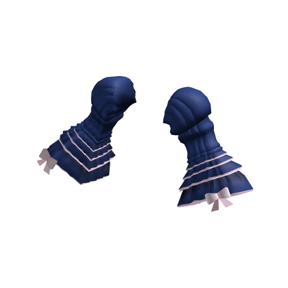 Ruffle Puff Sleeves Blue and Pink | Roblox Item - Rolimon's