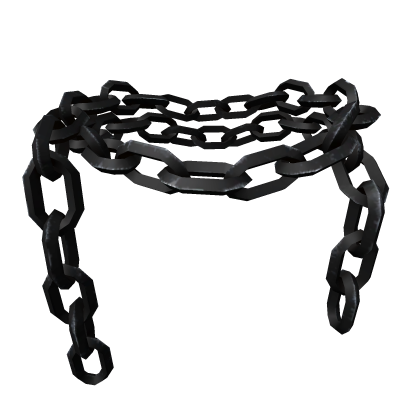 Collier à chaîne noire - Roblox