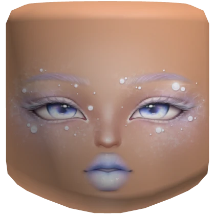 Snowy Winter Frost Luxe Eyes w Nose | Roblox Item - Rolimon's