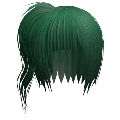 Anime Side Ponytail (Forest Green) | Roblox Item - Rolimon's