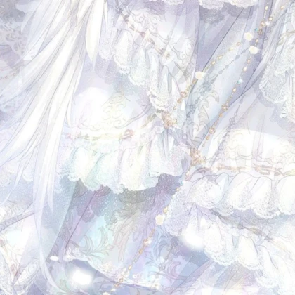 Silky White Ruffle Pattern