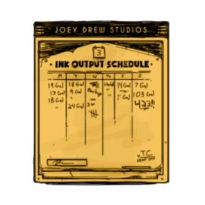 BATIM - Ink Output Schedule
