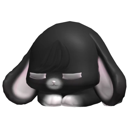 kawaii cute chibi bunny ꒰black꒱ | Roblox Item - Rolimon's
