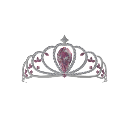 Tiara de Diamante Rosa de Princesa - Roblox