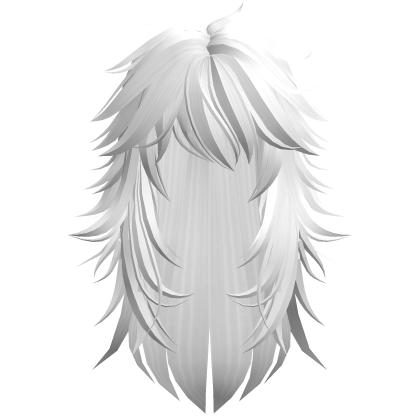 Pelo de Estrella del Rock Emo Espinoso (Blanco) - Roblox