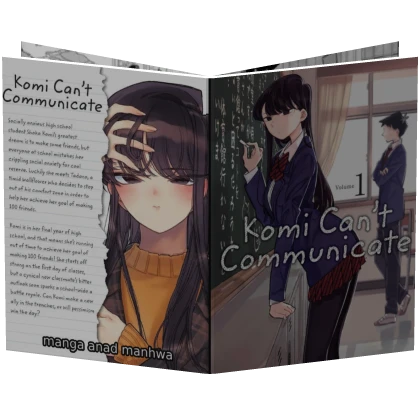 Reading Komi Can't Communicate manga vol 1 | Roblox Item - Rolimon's