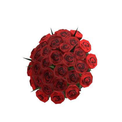 ช่อดอกกุหลาบสีแดงขนาดใหญ่ด้วยมือ - Roblox