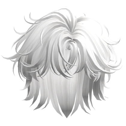 White Modern Mullet Hair | Roblox Item - Rolimon's