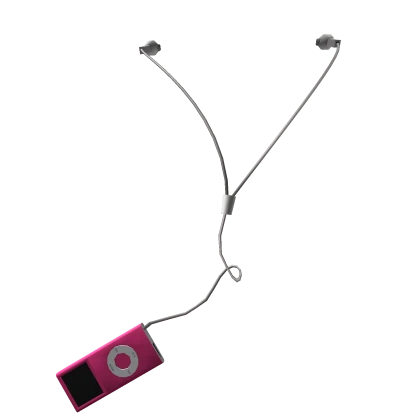 Pink Earphones with MP3 Player | Roblox Item - Rolimon's