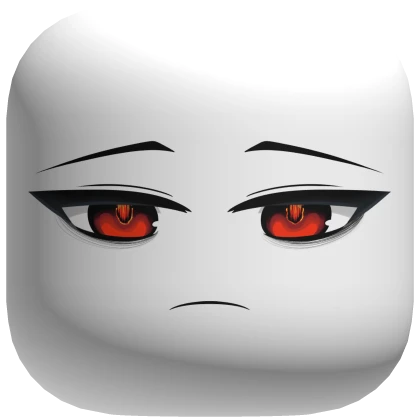 intimidating face anime