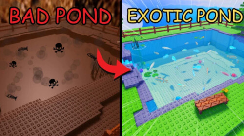 Faire pousser un étang à poissons [麗UPD] - Roblox