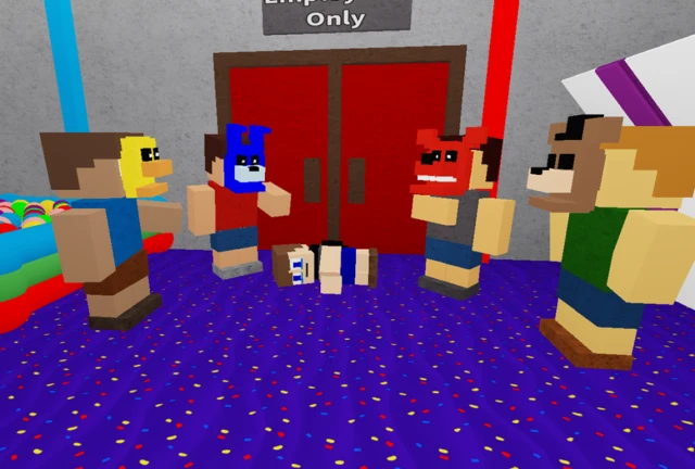 FNAF 4 y FNAF SL RP - Roblox