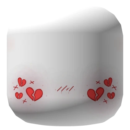 Valentines Broken Heart Filter w Blush | Roblox Item - Rolimon's
