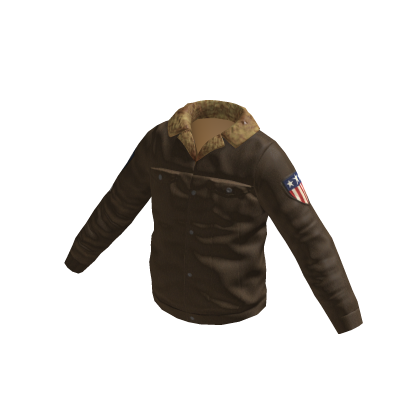 Chaqueta de aviador bombardero - marrón - Roblox