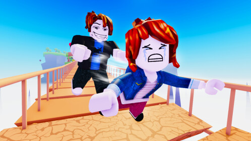 สะพานหักของผู้เล่น 100 คน [HARD] - Roblox