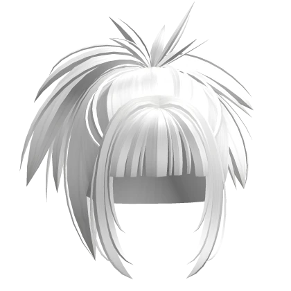 Cyber Punk Ponytail (White) | Roblox Item - Rolimon's