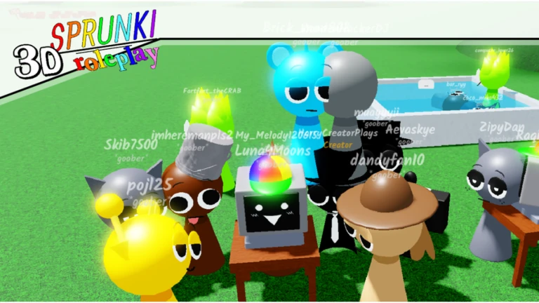Sprunki เล่นบทบาทสมมติ 3 มิติ การทดสอบก่อนหน้านี้ Roblox