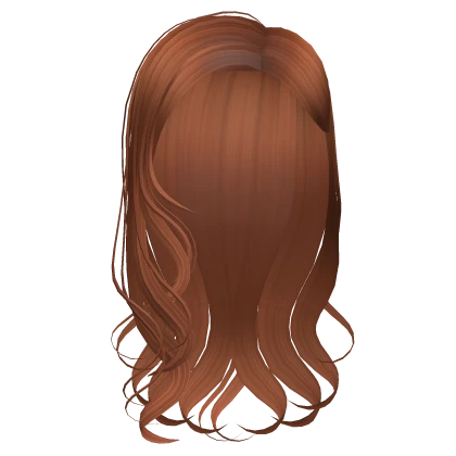 Long Wavy Over the Shoulder Hair (Ginger) | Roblox Item - Rolimon's