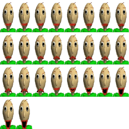 Baldi YCTP sprite sheet