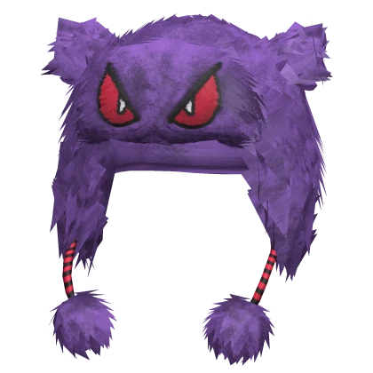 Red Eyed Cat Ushanka (Purple) | Roblox Item - Rolimon's