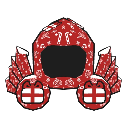 Snowy Gift Present Red Christmas Dominus | Roblox Item - Rolimon's