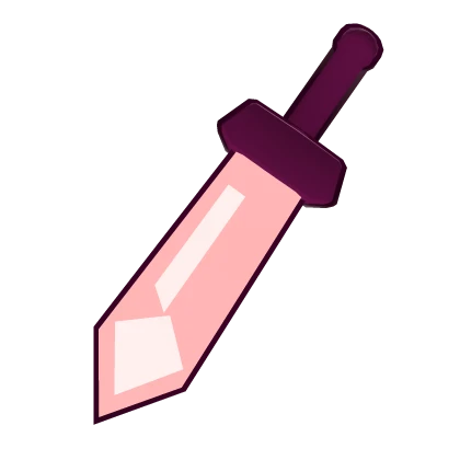 Kris' Sword Deltarune (Back) | Roblox Item - Rolimon's