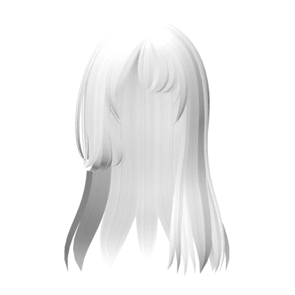 Cute White wispy over the shoulder hair | Roblox Item - Rolimon's