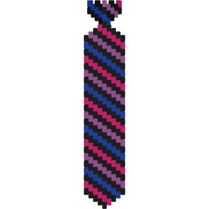 1.0 bi pride scene kandi decora tie | Roblox Item - Rolimon's
