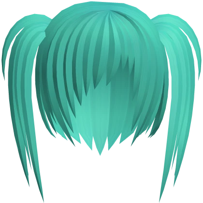 teal/cyan scene emo long pigtails | Roblox Item - Rolimon's