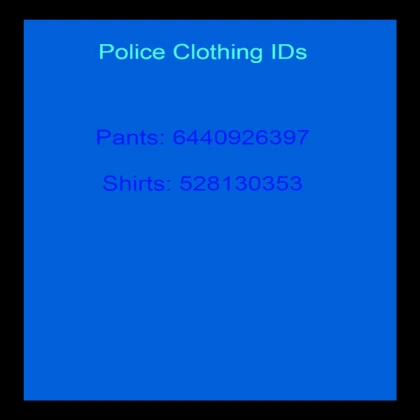 police clothing ids