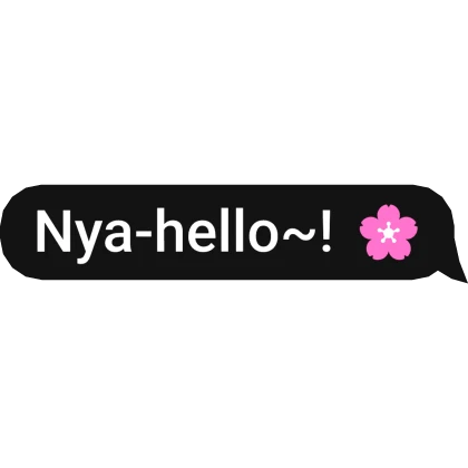 Nya-hello~! 🌸 Text Message | Roblox Item - Rolimon's