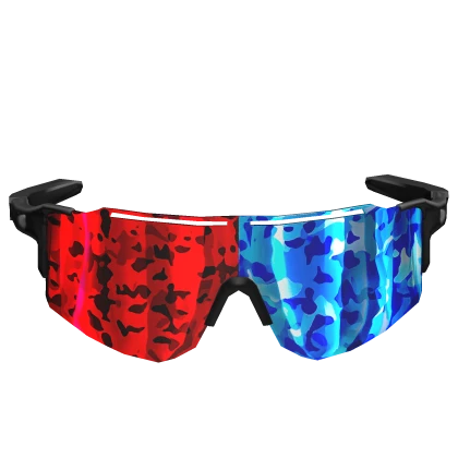 cool blue and red camo tactical sunglasses | Roblox Item - Rolimon's