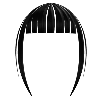 Preppy School Bangs - black ☆ | Roblox Item - Rolimon's