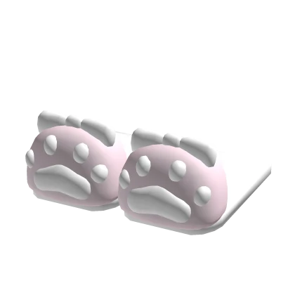 cutie paw slippers in pink n white ♡ | Roblox Item - Rolimon's