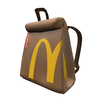 McDonalds Fast Food Bag Backpack | Roblox Item - Rolimon's